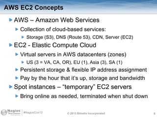 Nagios Conference 2013 - Eric Loyd - Dynamic AWS Server Usage Using Nagios Core | PPTX | Cloud ...