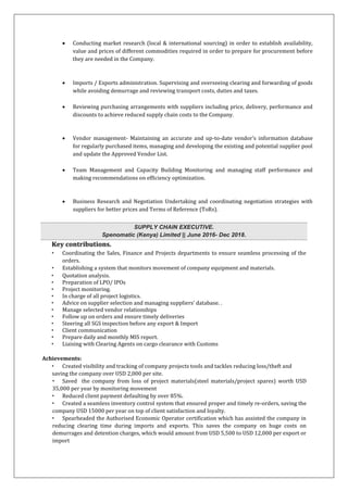 Eric njamumo vitae 2021 | PDF