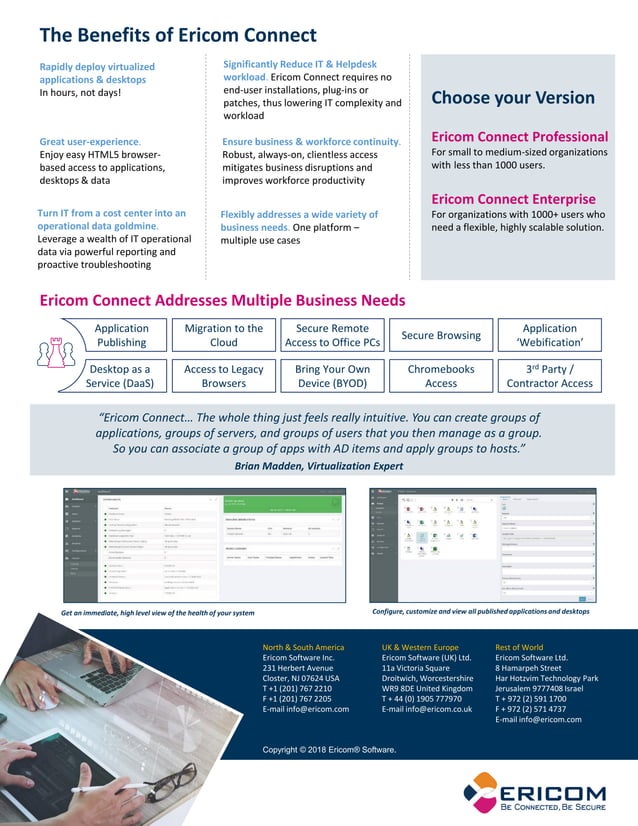 Ericom Connect datasheet | PDF