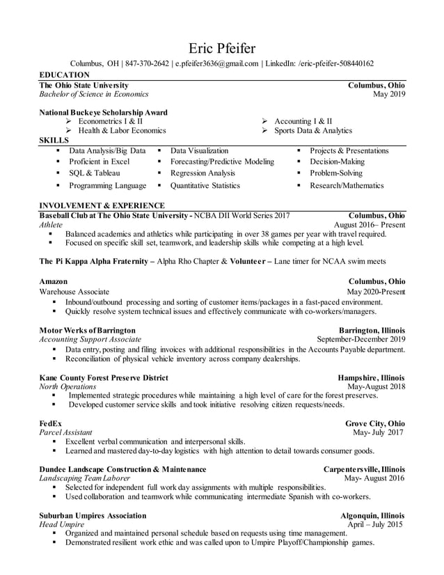 Eric Pfeifer Resume' | DOCX