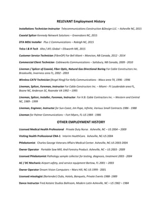 Eric resume 082015 | DOC