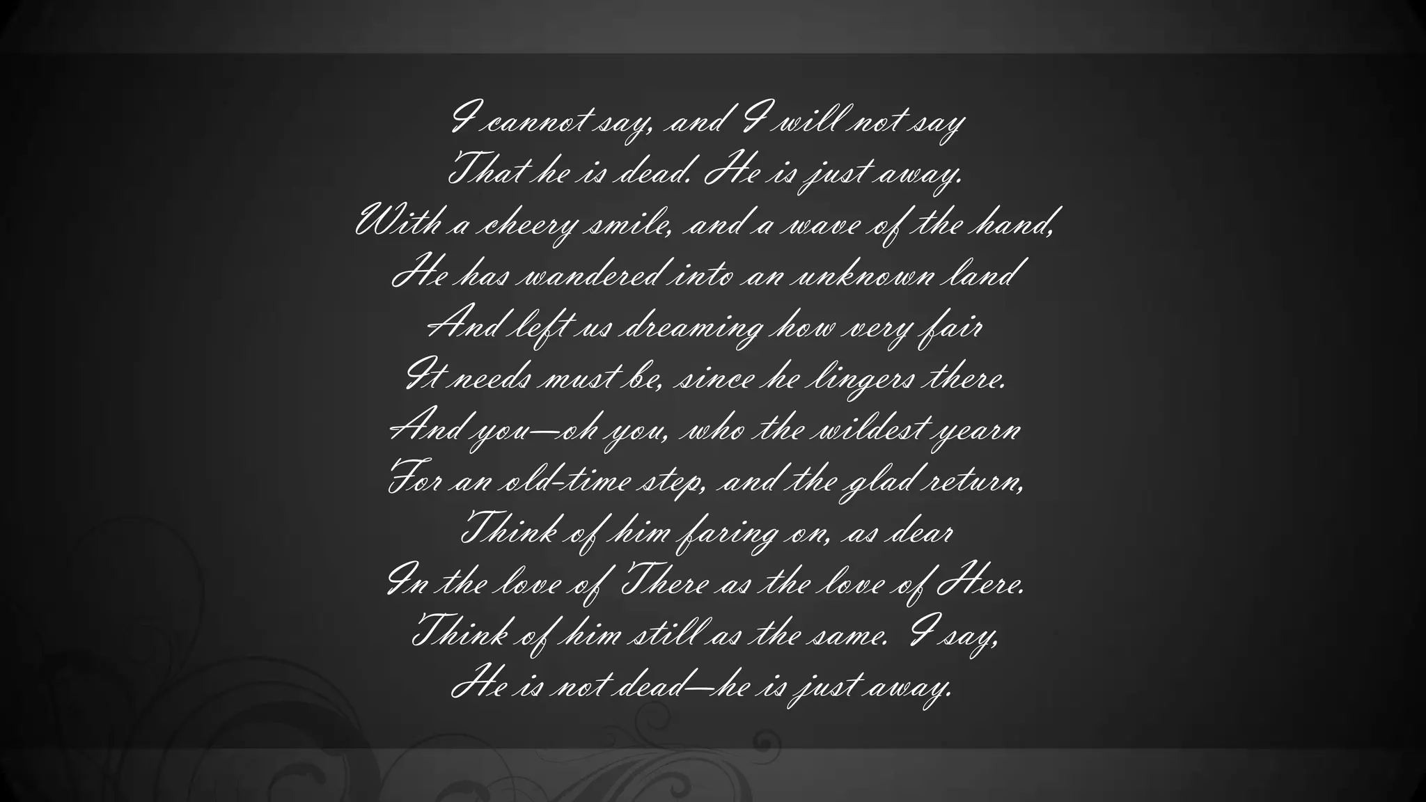 In Memory Of Eric Rosselot | PPT