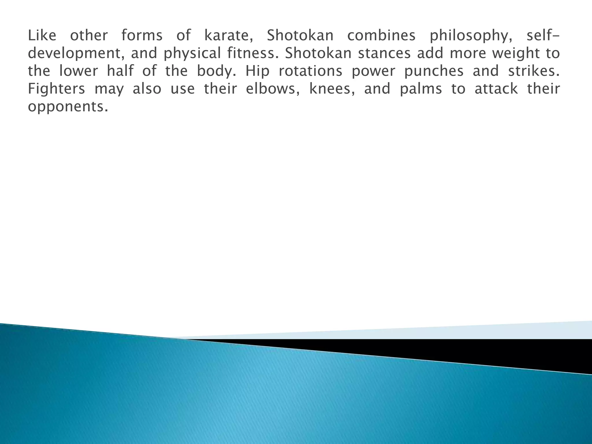 Shotokan Karate - History and Technique | PPTX