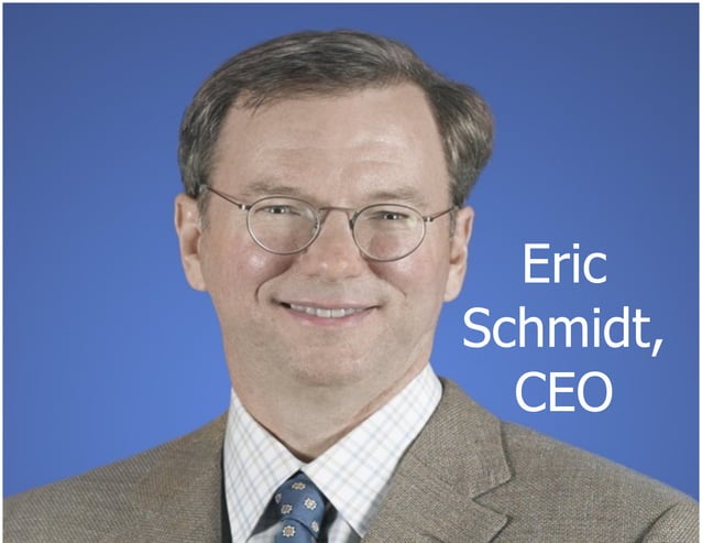Eric Schmidt Google | PPT