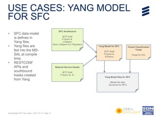 Layer 123 SDN World Congress OpenDaylight Service Function Chaining Use Cases | PPT