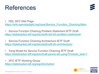 Layer 123 SDN World Congress OpenDaylight Service Function Chaining Use Cases | PPT