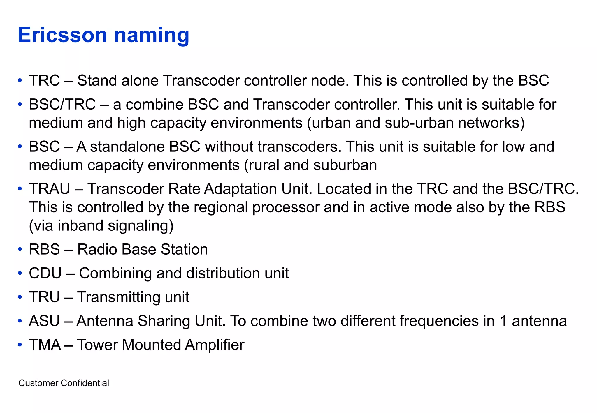 Ericsson 2 g ran optimization complete training | PPT