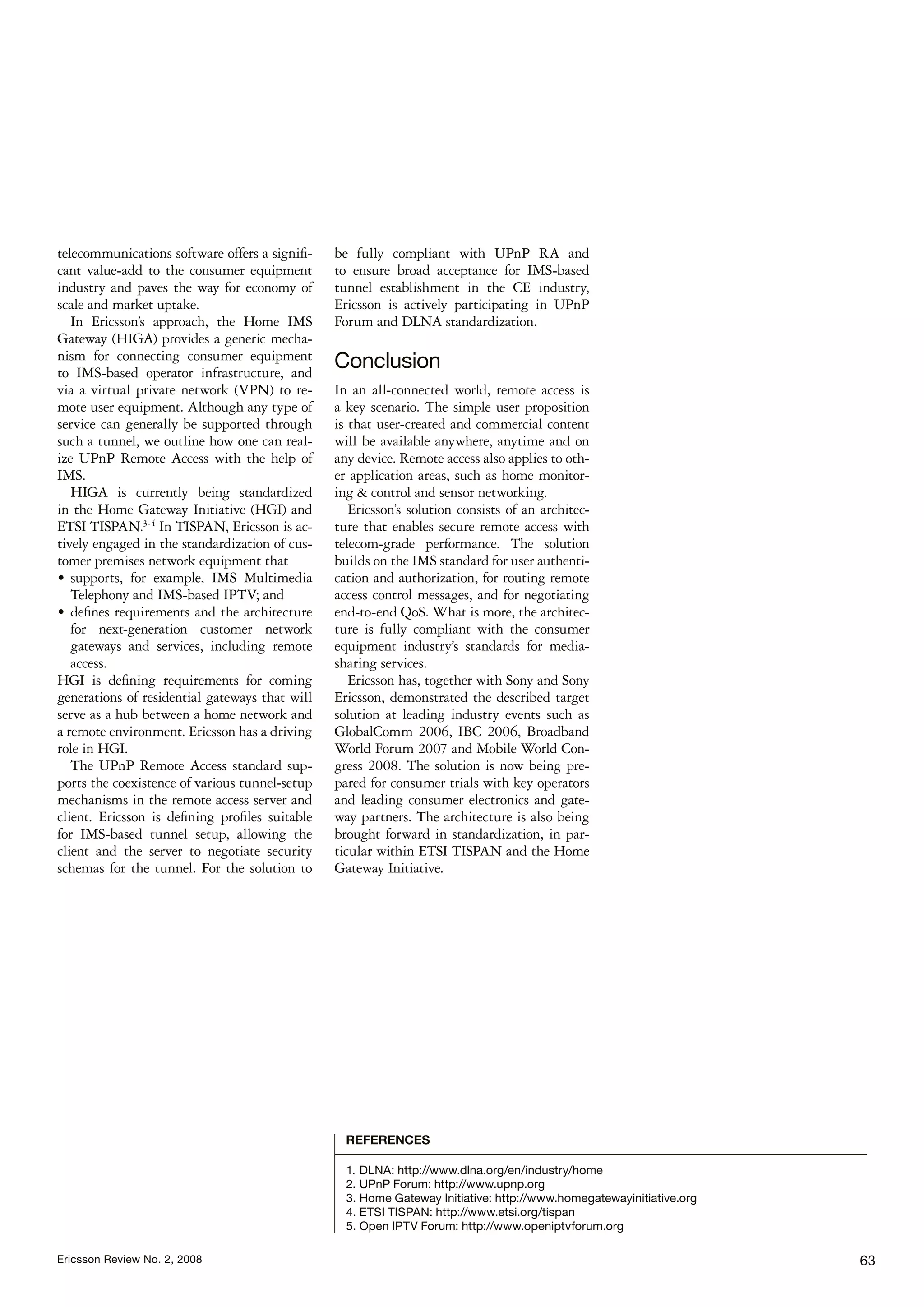 Ericsson Connected Home Solution | PDF