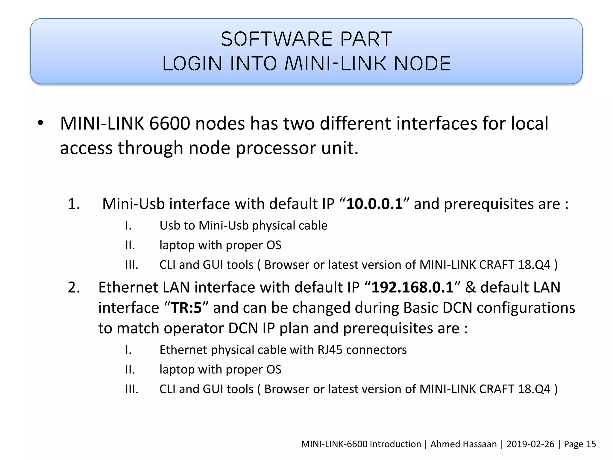 Ericsson Mini-link 6600 Nodes | PDF