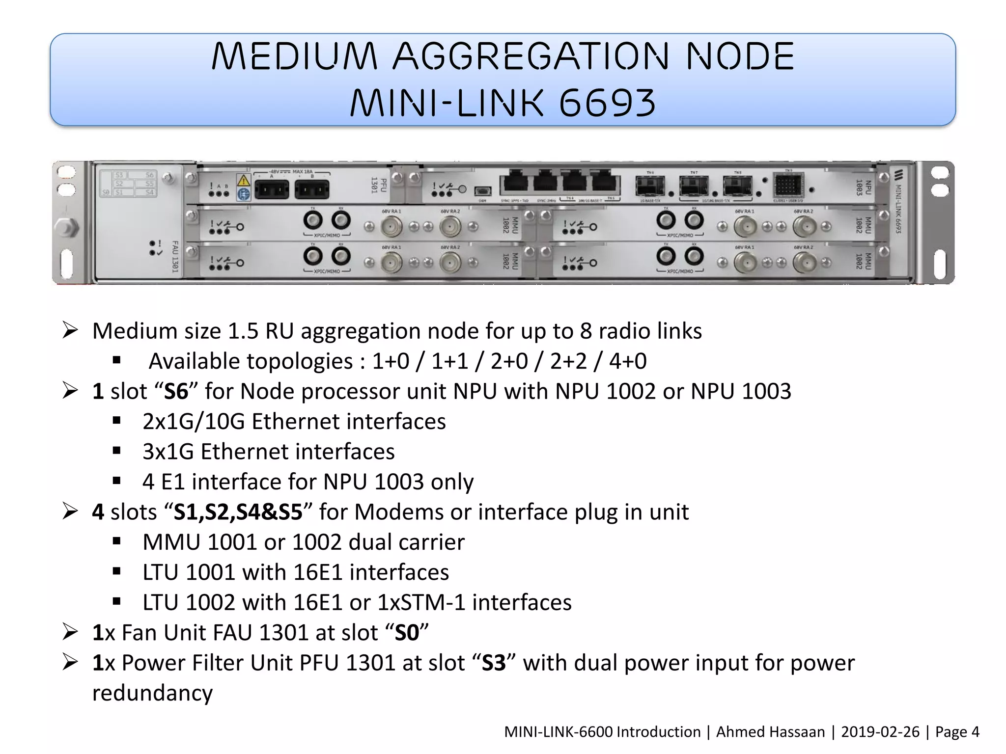 Ericsson Mini-link 6600 Nodes | PDF