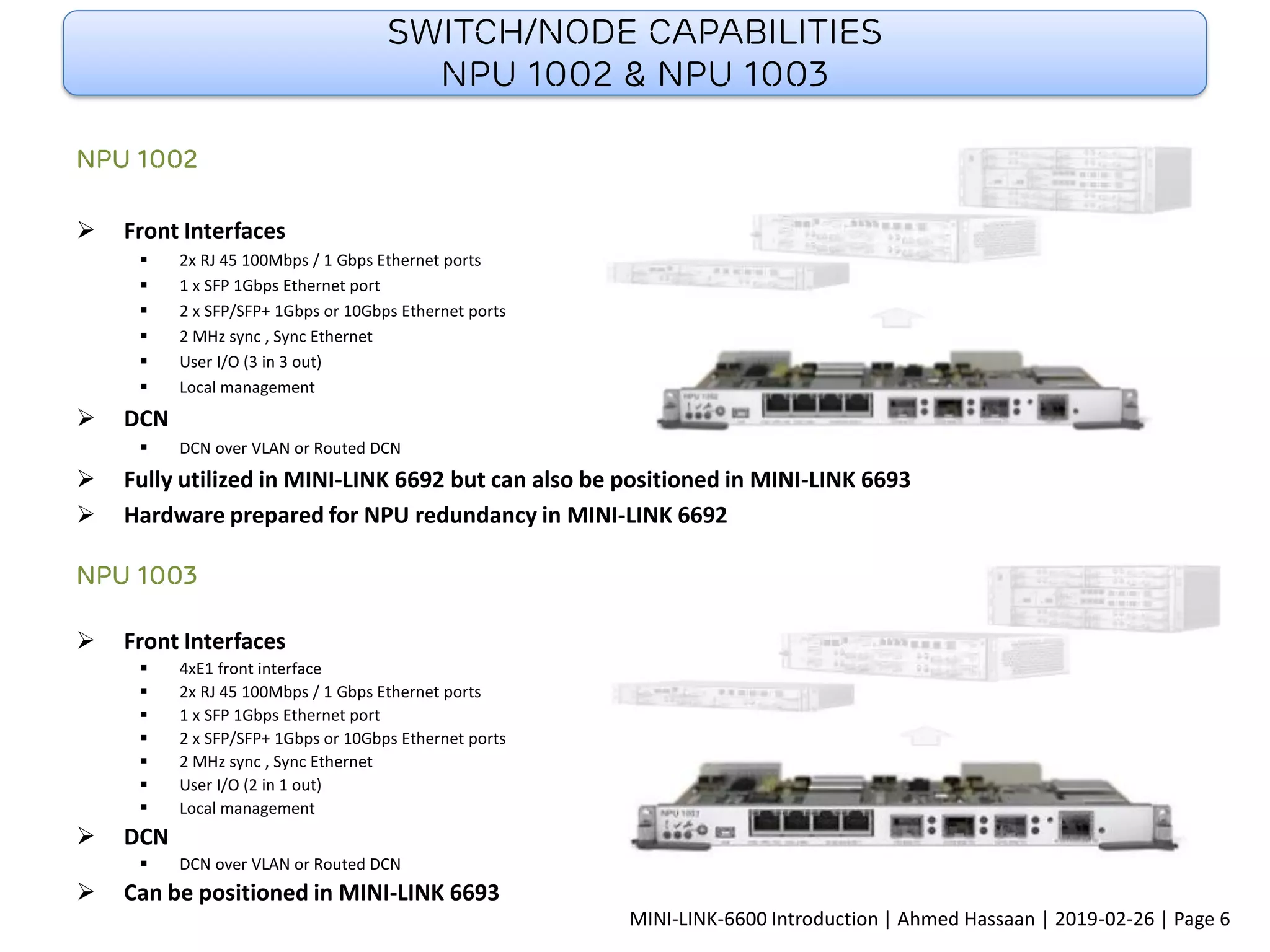 Ericsson Mini-link 6600 Nodes | PDF