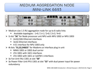 Ericsson Mini-link 6600 Nodes | PDF