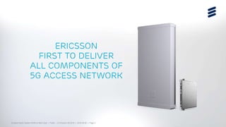 Ericsson Radio System shifts to next gear | PPT