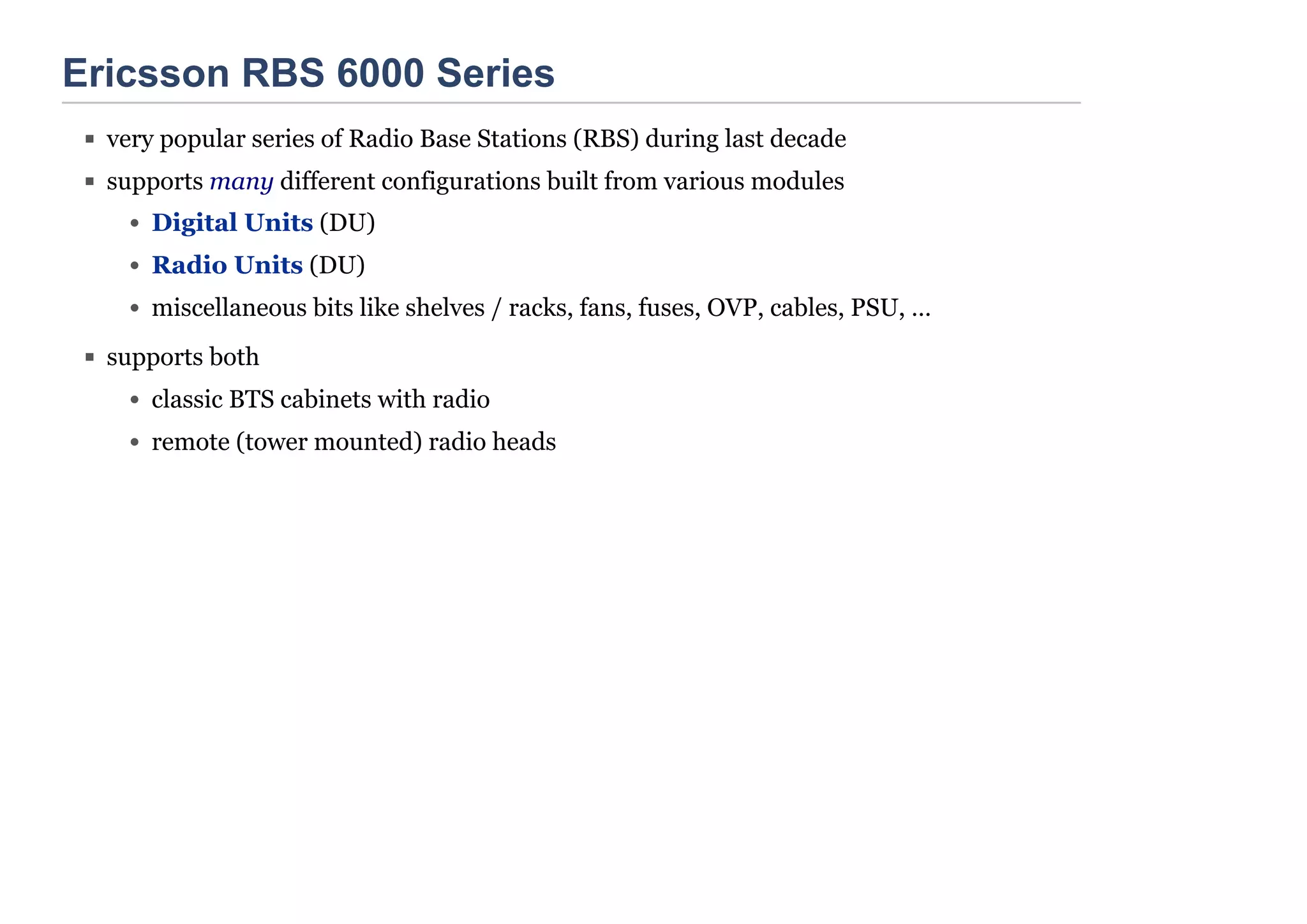 Ericsson RBS 6000 | PDF