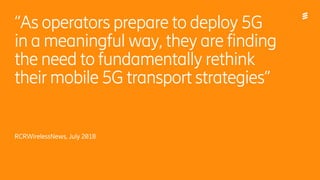 Ericsson transports 5G | PDF