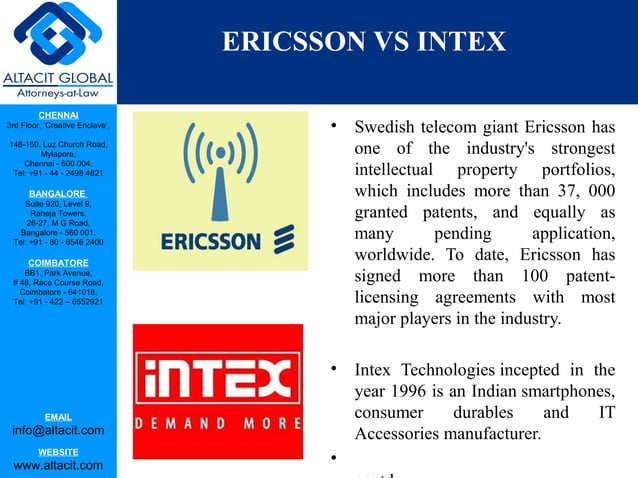 Ericsson vs intex an overview of software patenting