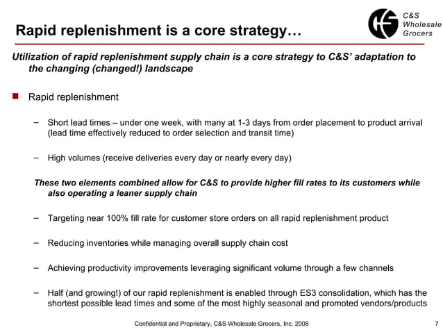 Optimizing Replenishment | PPT | Logistics | Business