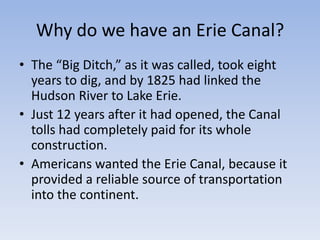 Erie canal[1] | PPTX