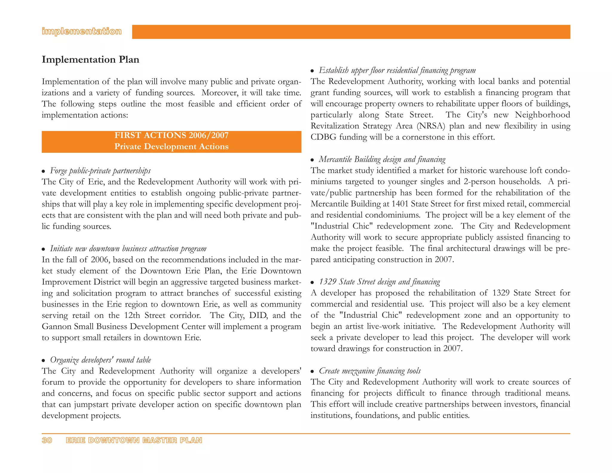 Erie Downtown Master Plan | PDF