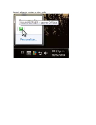 MANUAL DE INSTALACON DE WAMPSERVER | DOCX