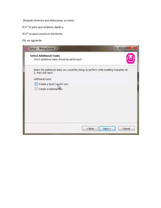 MANUAL DE INSTALACON DE WAMPSERVER | DOCX