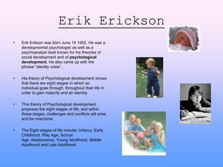 Erik erikson | PPT