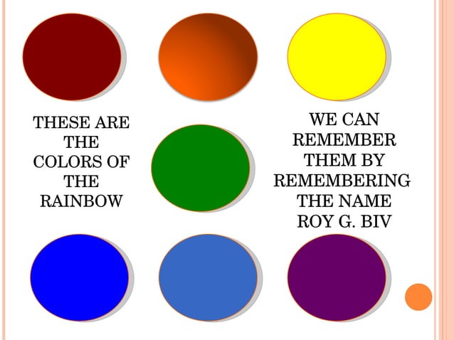 The Colors of The Rainbow | PPT