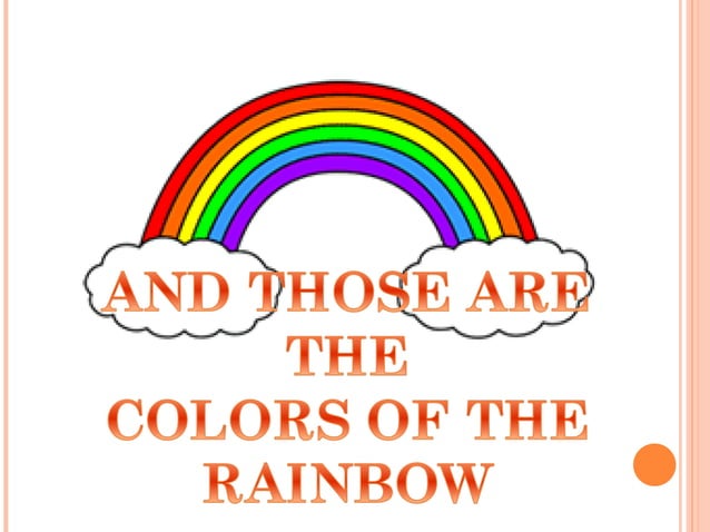 The Colors of The Rainbow | PPT