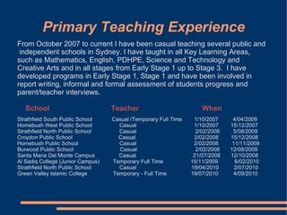 Erika Rimes Resume Powerpoint | PPT