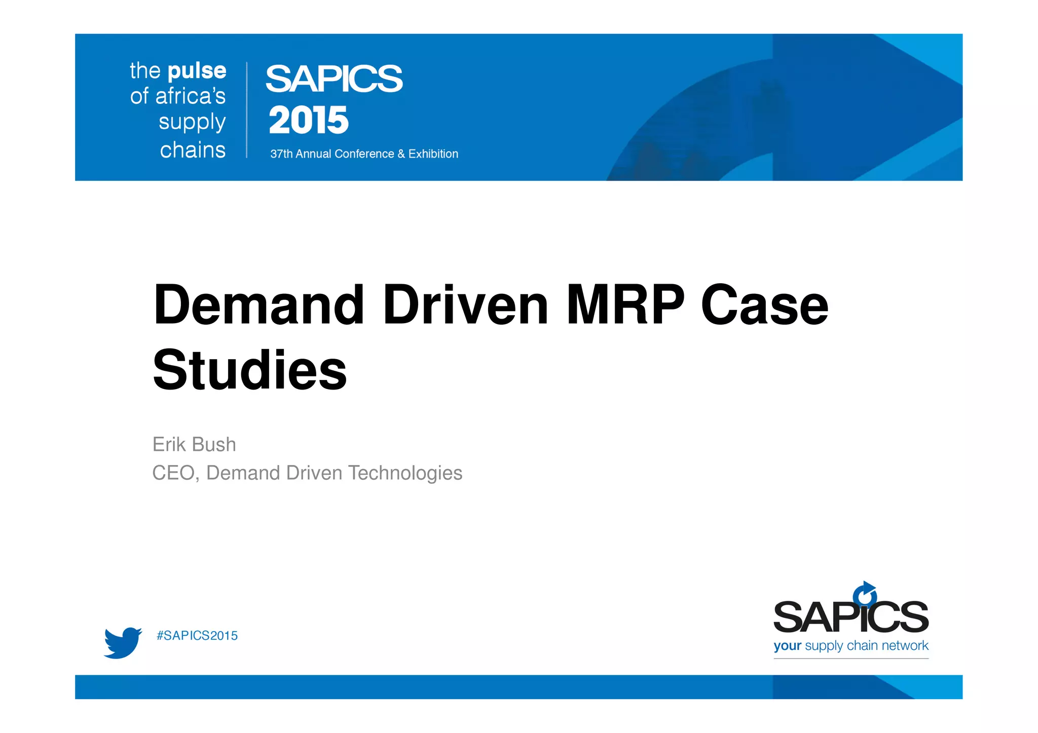 Demand Driven MRP | PDF