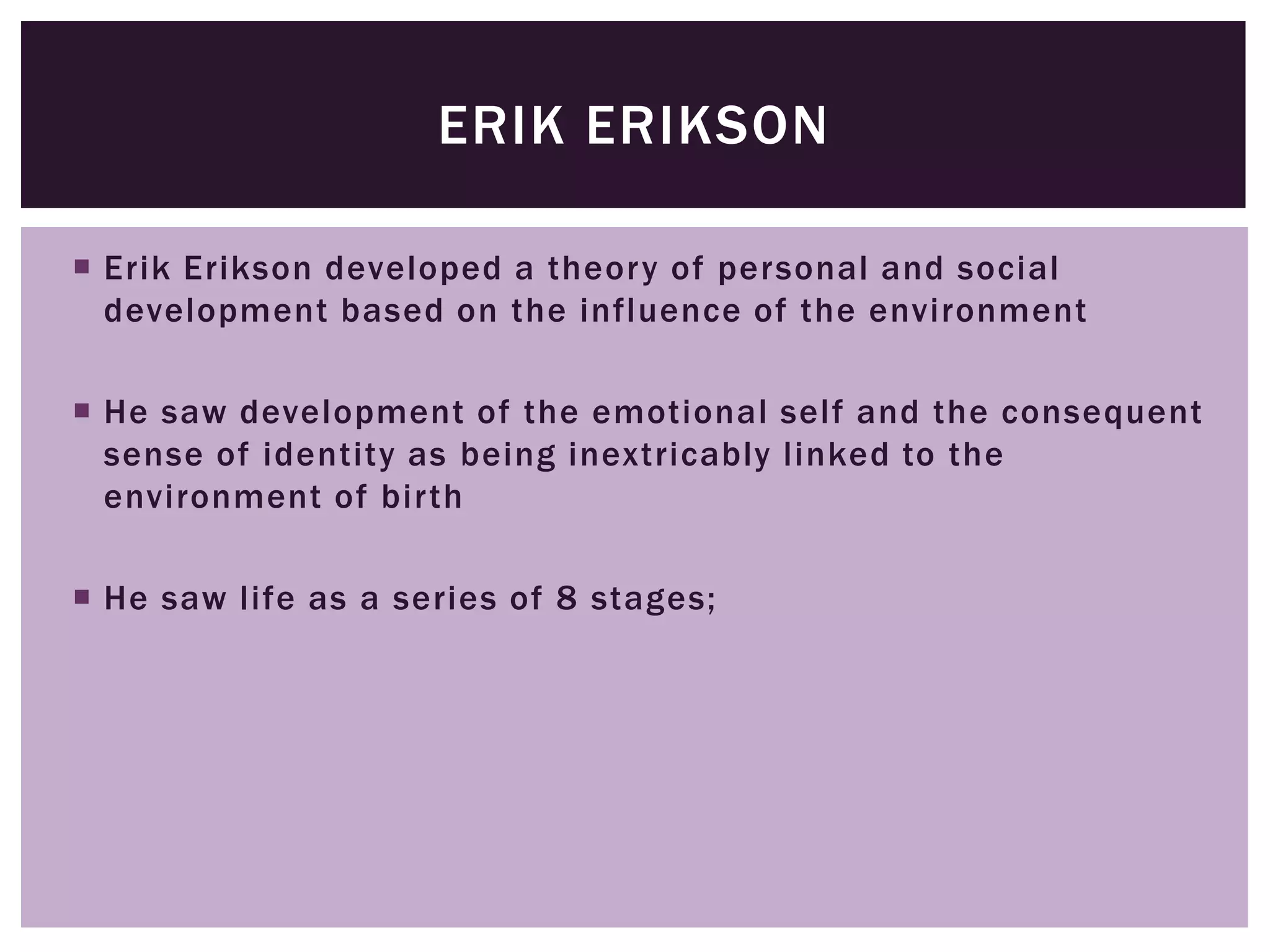 Erik erikson | PPTX