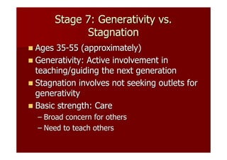 Erik erikson the life span approach | PDF