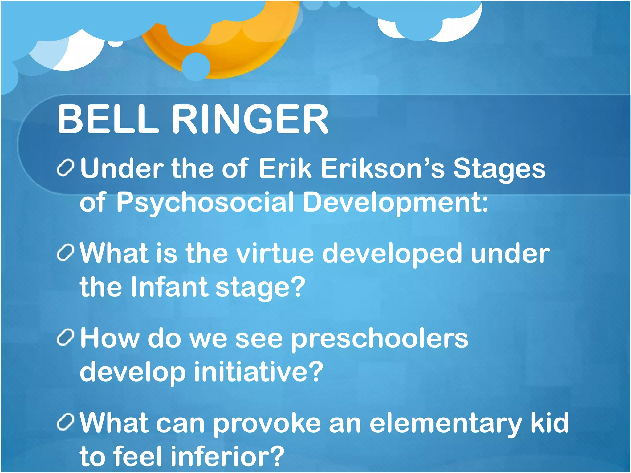 Erik Erikson's Stages of Psychosocial Development | PPTX | Cancer ...