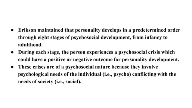 Erik Erikson's Stages of Psychosocial Development by Prasanth P.pptx