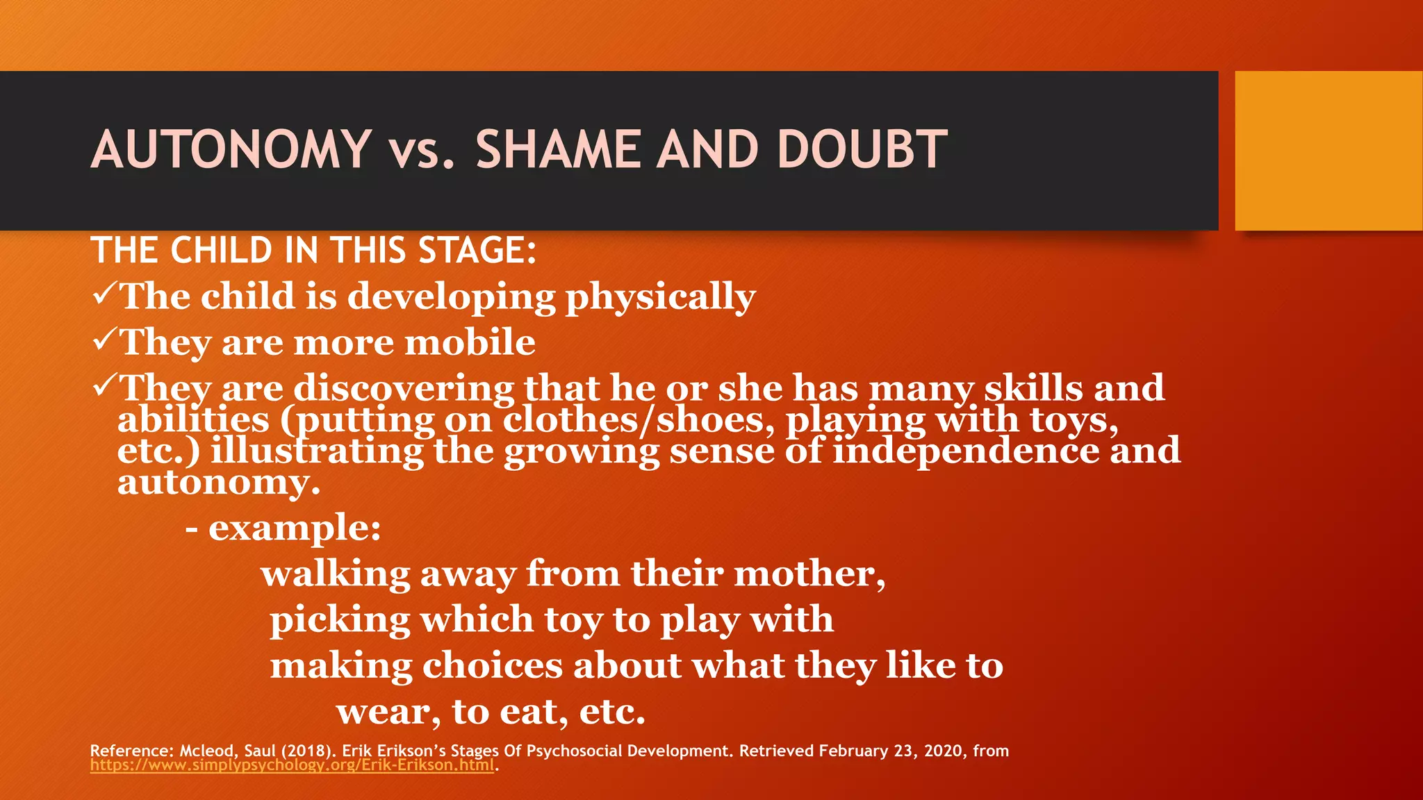 ERIK ERIKSON STAGES OF PSYCHOSOCIAL DEVELOPMENT | PPTX