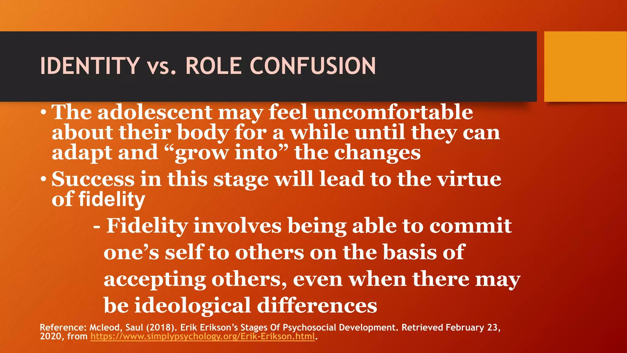 ERIK ERIKSON STAGES OF PSYCHOSOCIAL DEVELOPMENT | PPTX