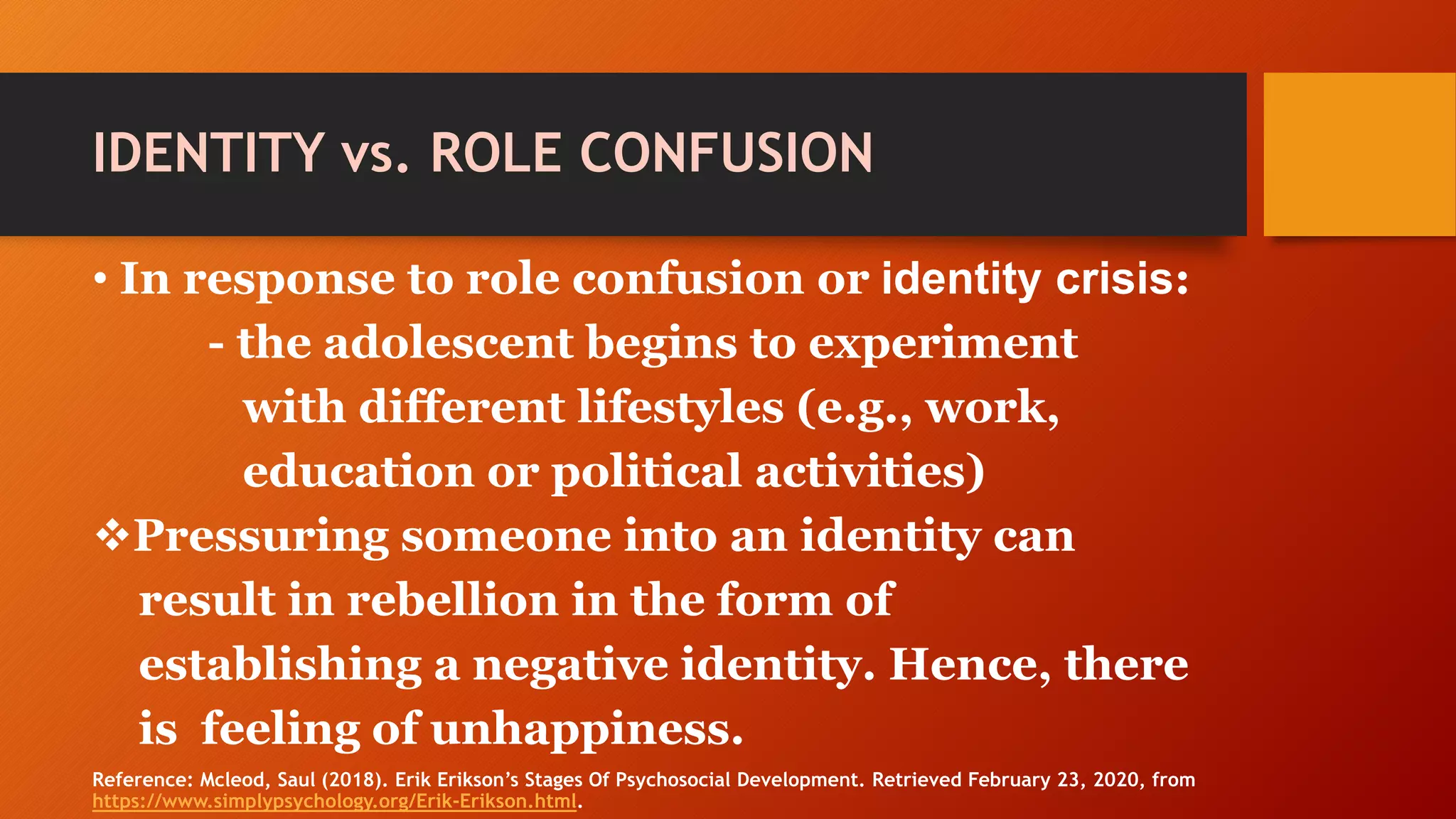 ERIK ERIKSON STAGES OF PSYCHOSOCIAL DEVELOPMENT | PPTX