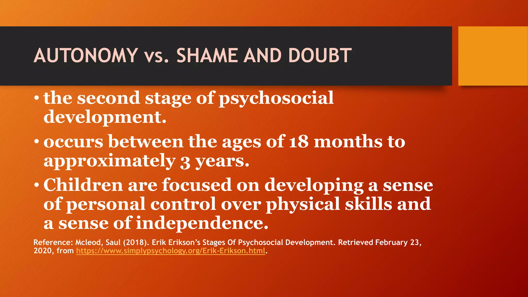 ERIK ERIKSON STAGES OF PSYCHOSOCIAL DEVELOPMENT | PPTX