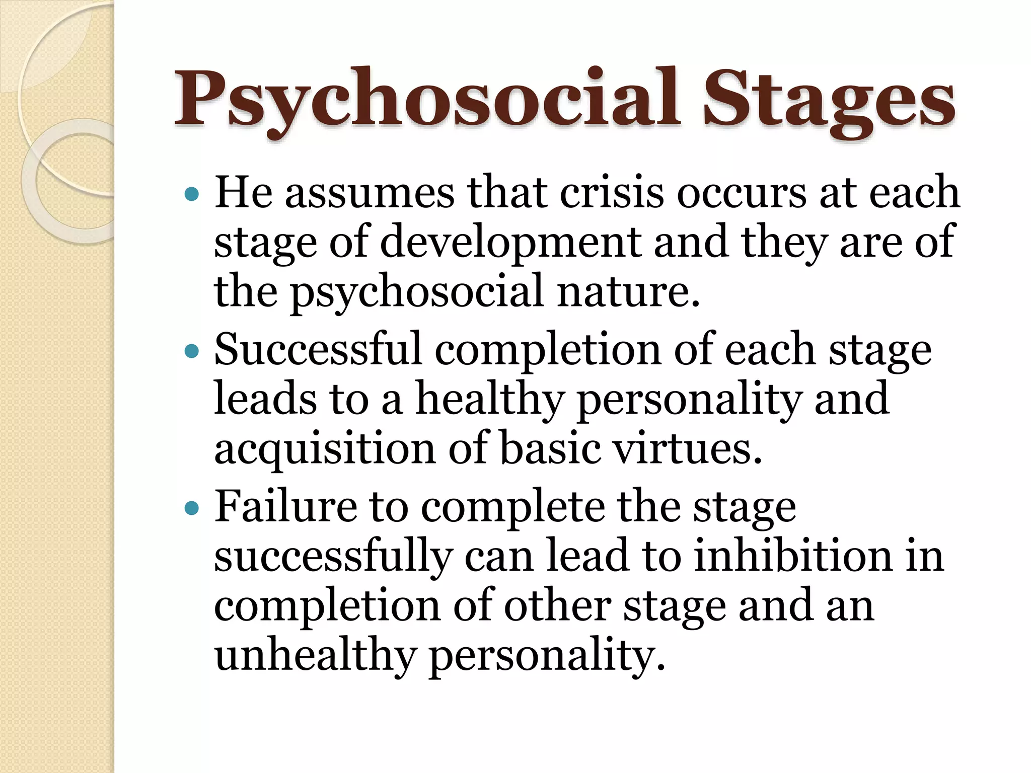 Erik Erikson’s theory of personality | PPTX