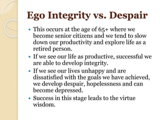 Erik Erikson’s theory of personality | PPTX