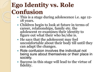 Erik Erikson’s theory of personality | PPTX
