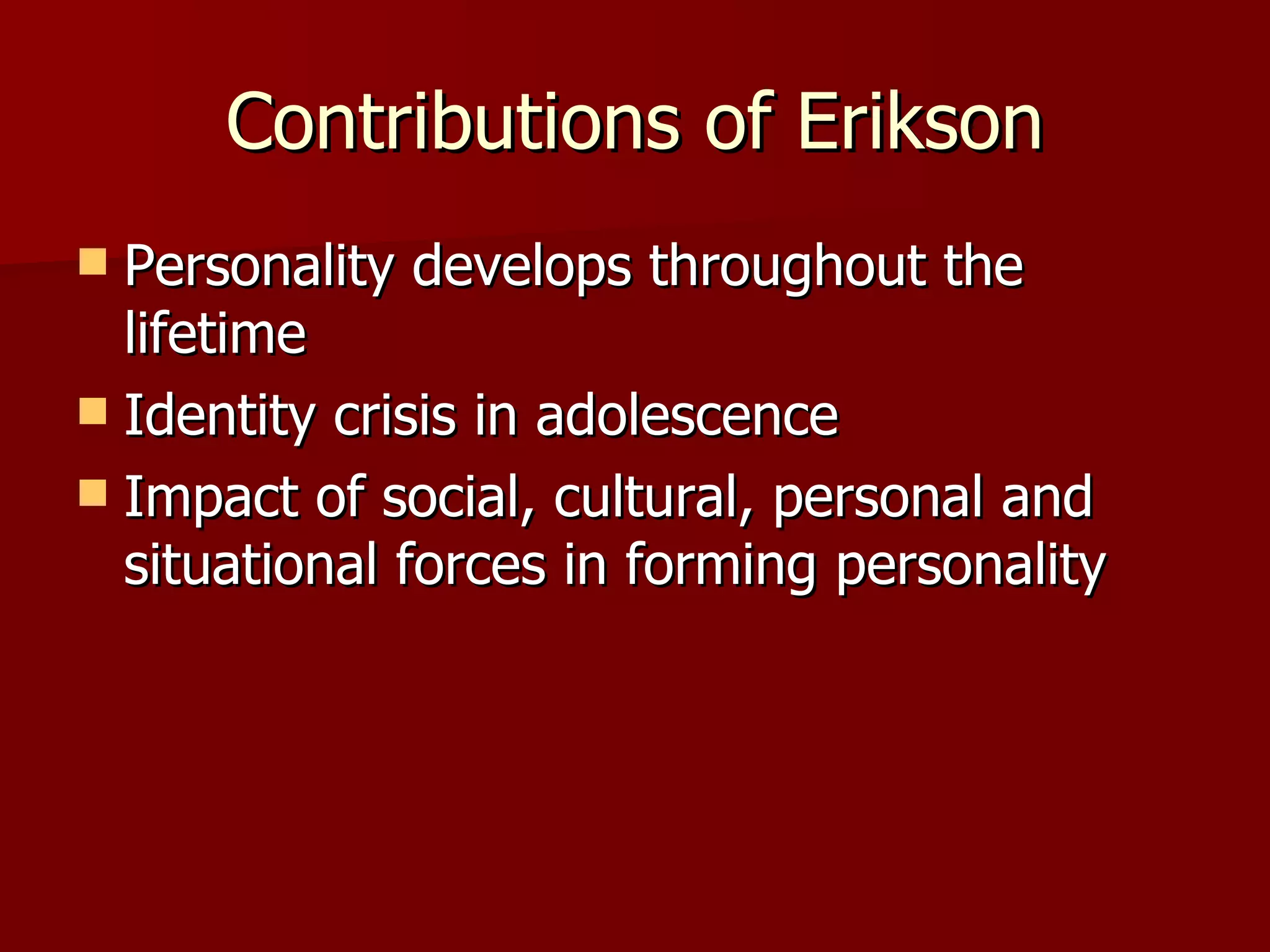 Erik erikson the life span approach | PPT