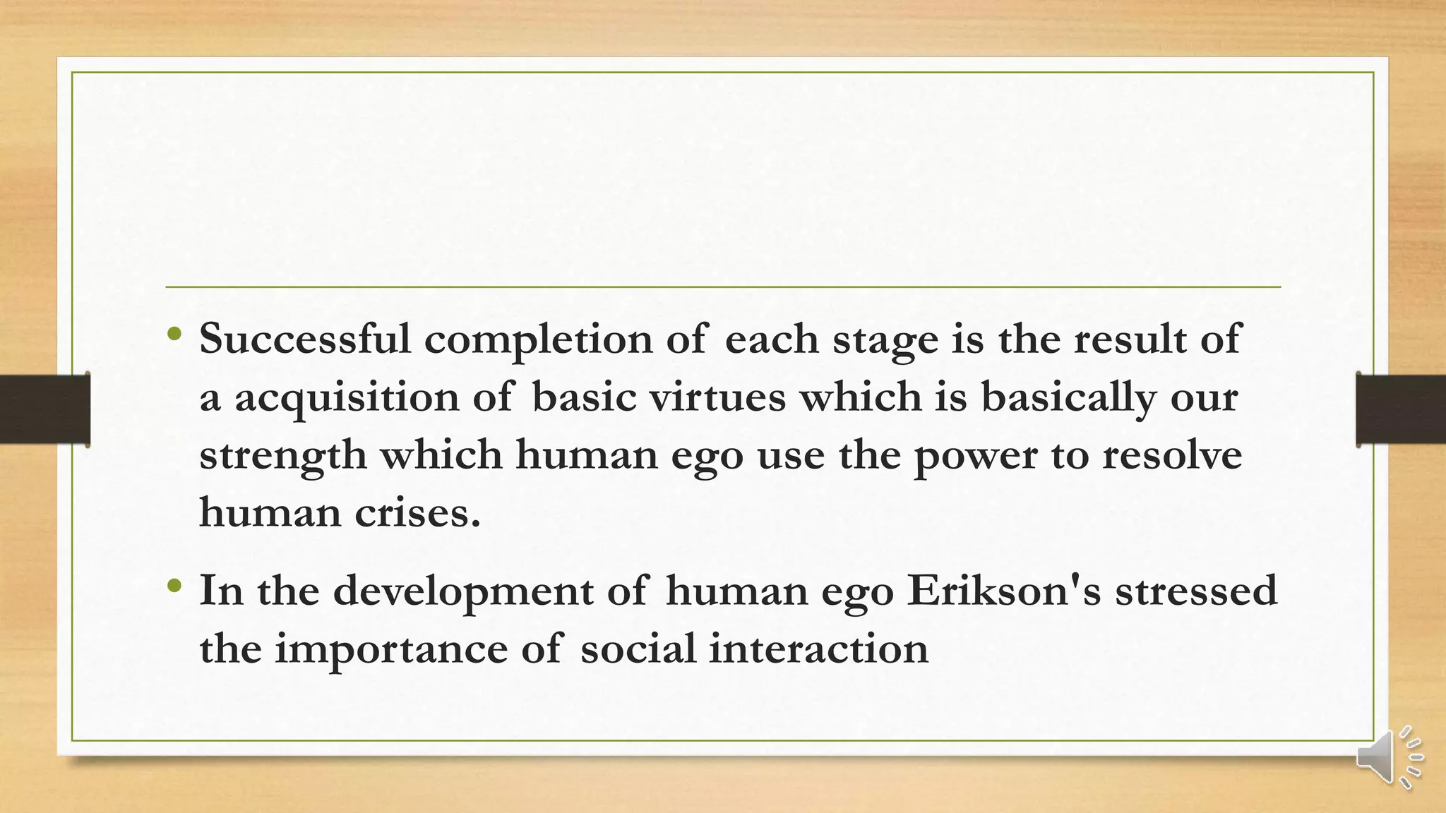 Erik Erikson's Stages of Psychosocial Development | PPTX