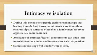 Erik Erikson's Stages of Psychosocial Development | PPTX