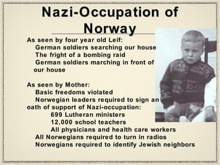 Our Escape from Nazi-Occupied Norway by Leif Terdal | PPT