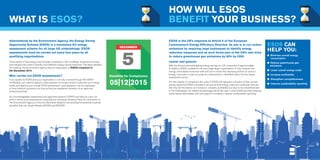 ERIKS Guide to Energy Savings Opportunity Scheme ESOS | PDF