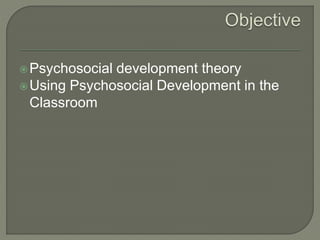 Erikson psychosocial development | PPT