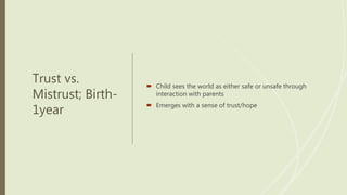 Erikson Psychosocial Development Theory | PPTX