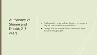 Erikson Psychosocial Development Theory | PPTX