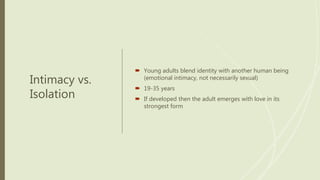 Erikson Psychosocial Development Theory | PPTX